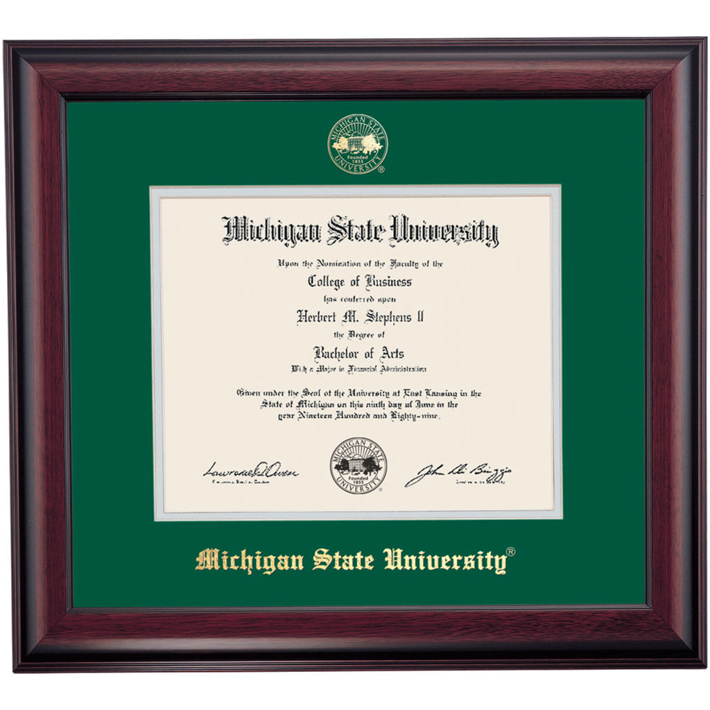 Michigan State School Color Traditional Diploma Frame | College Shop ...