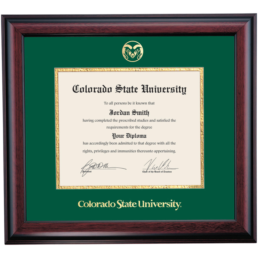 Colorado State Ram Logo School Color Traditional Diploma Frame ...