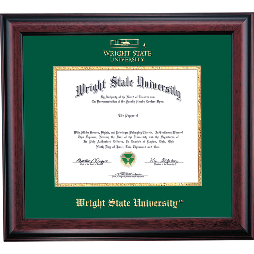 Wright State School Color Traditional Diploma Frame | Dorm Essentials – Dormify