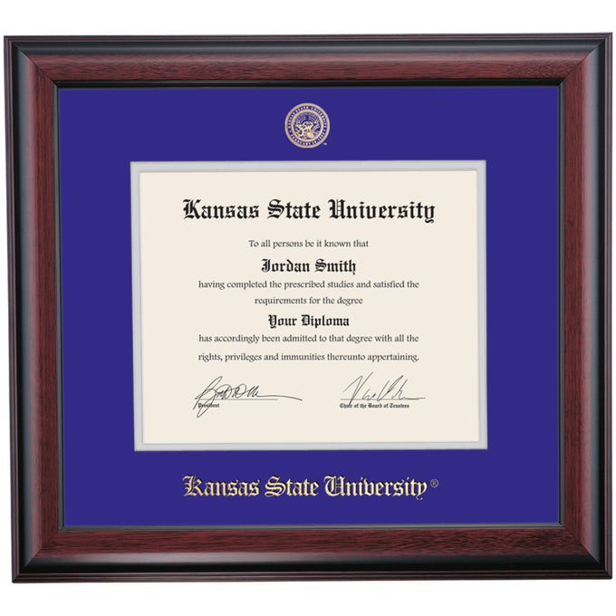 Kansas State School Color Traditional Diploma Frame | Dorm Essentials - Dormify