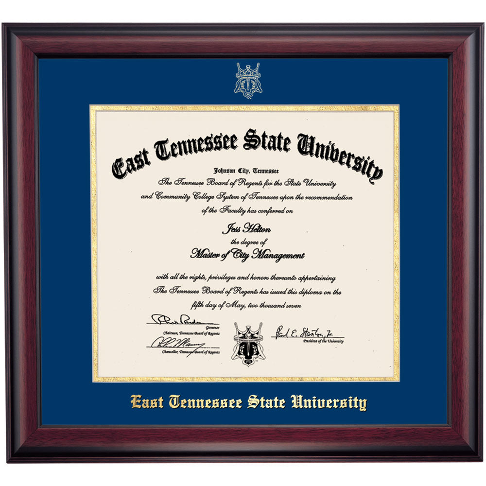 East Tennessee State School Color Traditional Diploma Frame | Dorm Essentials – Dormify