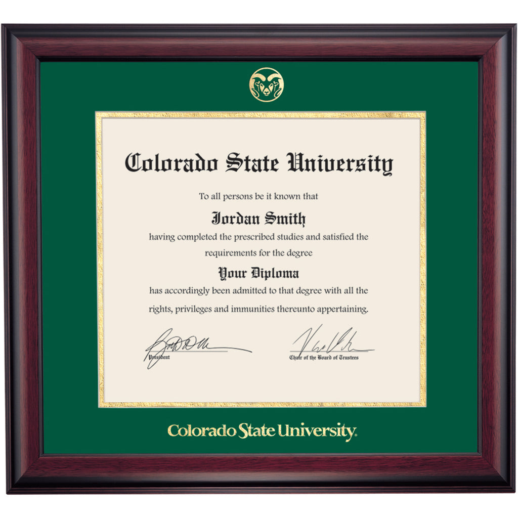 Colorado State School Color Traditional for Veterinary Degree Diploma ...