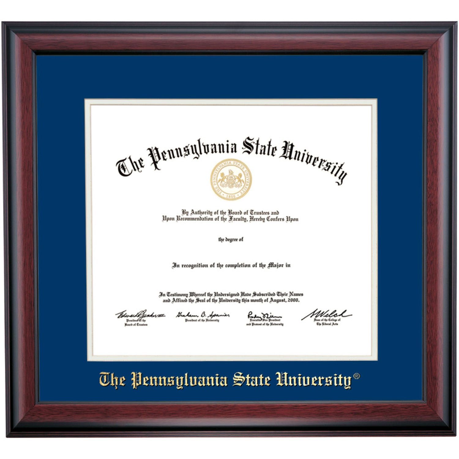 Penn State School Color Traditional Diploma Frame for Medical Degree ...