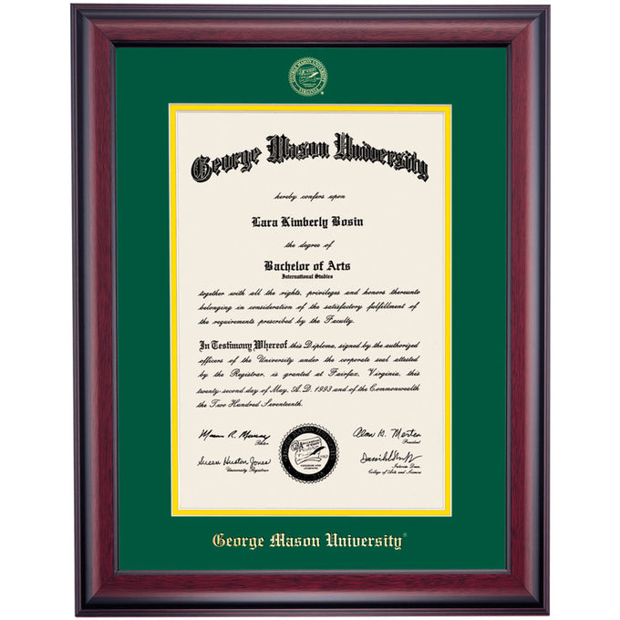 George Mason School Color Traditional Diploma Frame | Dorm Essentials – Dormify