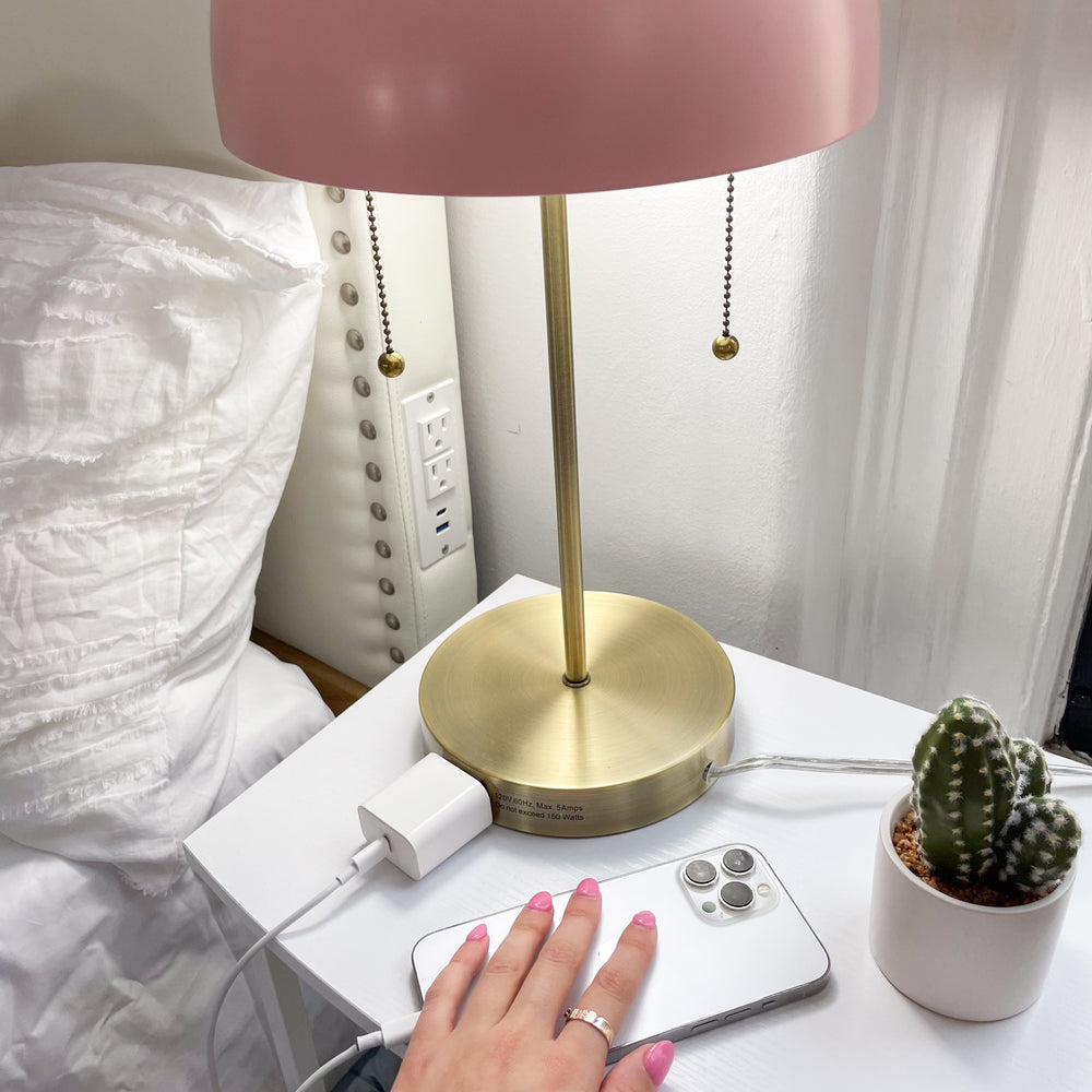 Dome Shaped Table Lamp | Dorm Essentials - White - Dormify