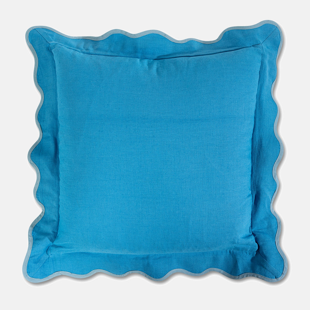 Darcy Scalloped Trim Square Pillow | Dorm Essentials – Dormify
