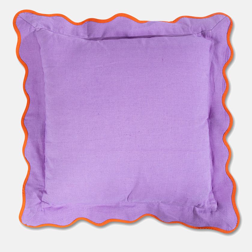 Darcy Scalloped Trim Square Pillow | Dorm Essentials – Dormify
