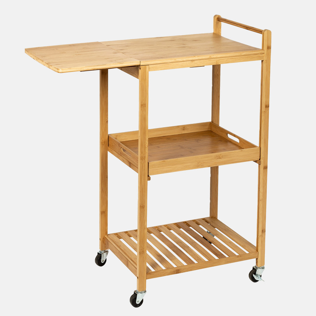 Bamboo Kitchen Cart | Dorm Essentials – Dormify