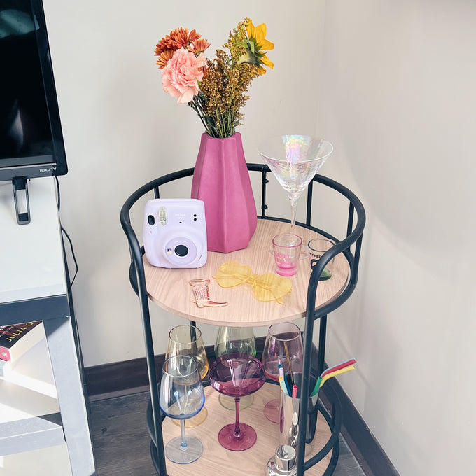 2-Tier Rolling Side Table | Dorm Essentials – Dormify