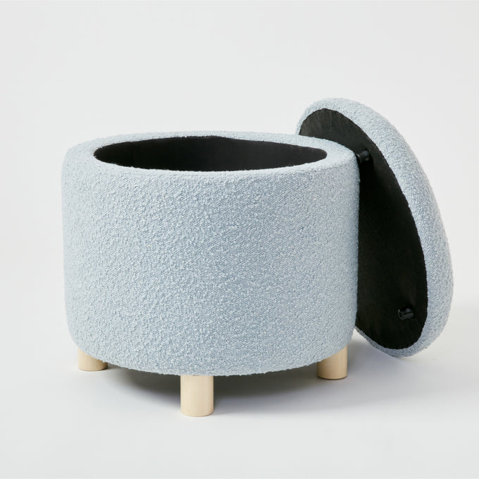 Livvy Boucle Storage Ottoman | Dorm Essentials – Dormify