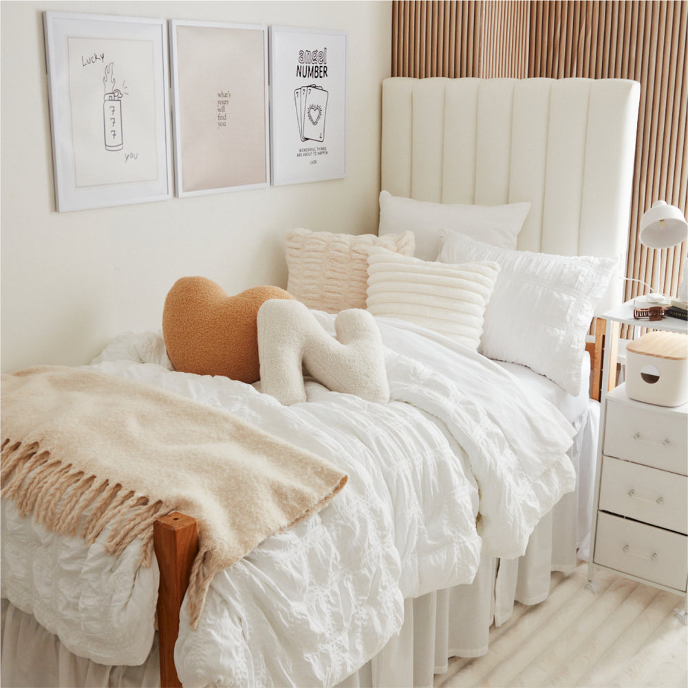 Colbie Charging Channeled Headboard | Dorm Essentials – Dormify