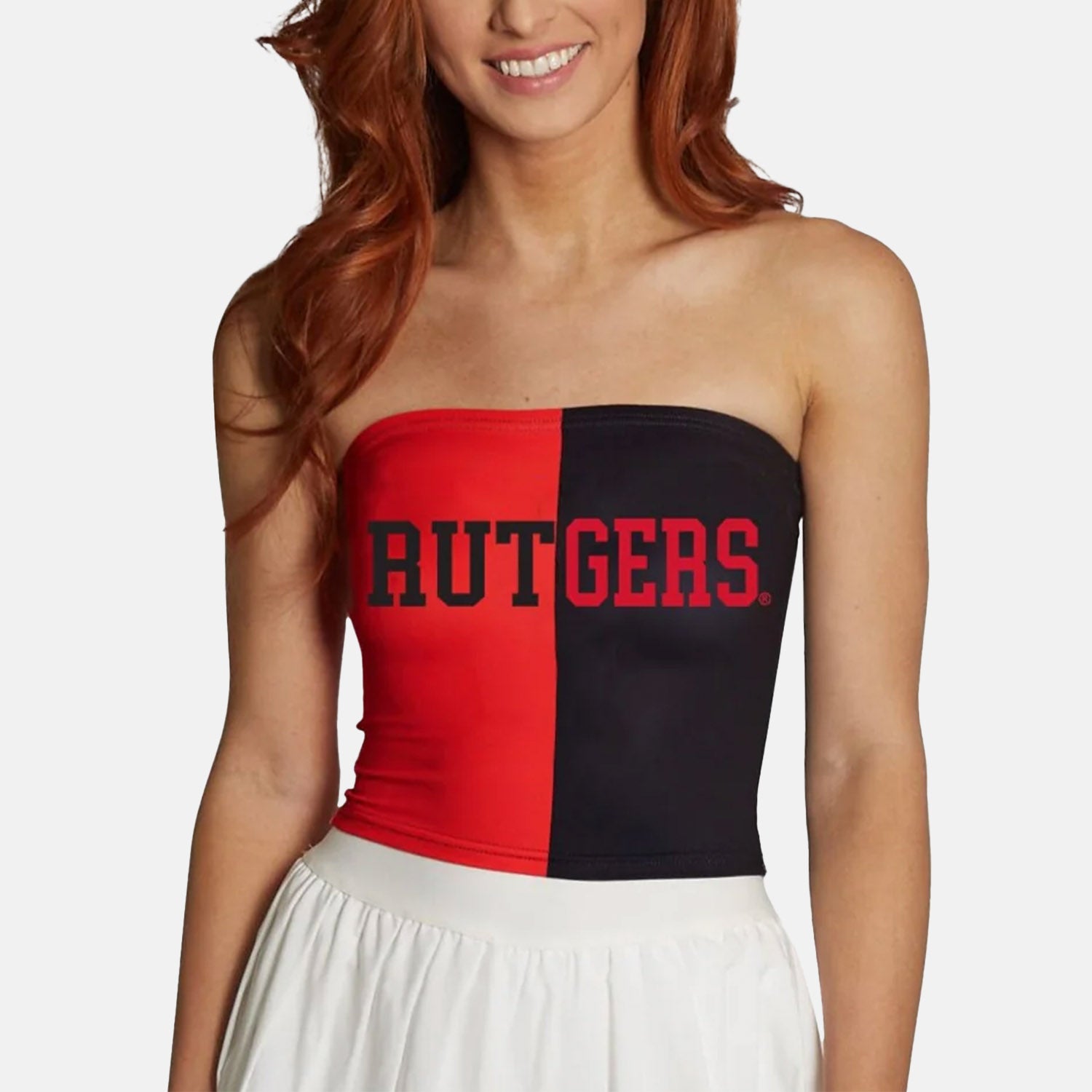 Rutgers Two Tone Tube Top | College Shop - Dormify