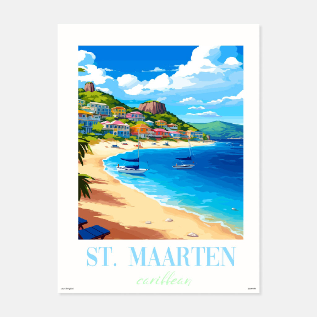 St. Maarten Print By Creative Jawns | Dorm Essentials – Dormify