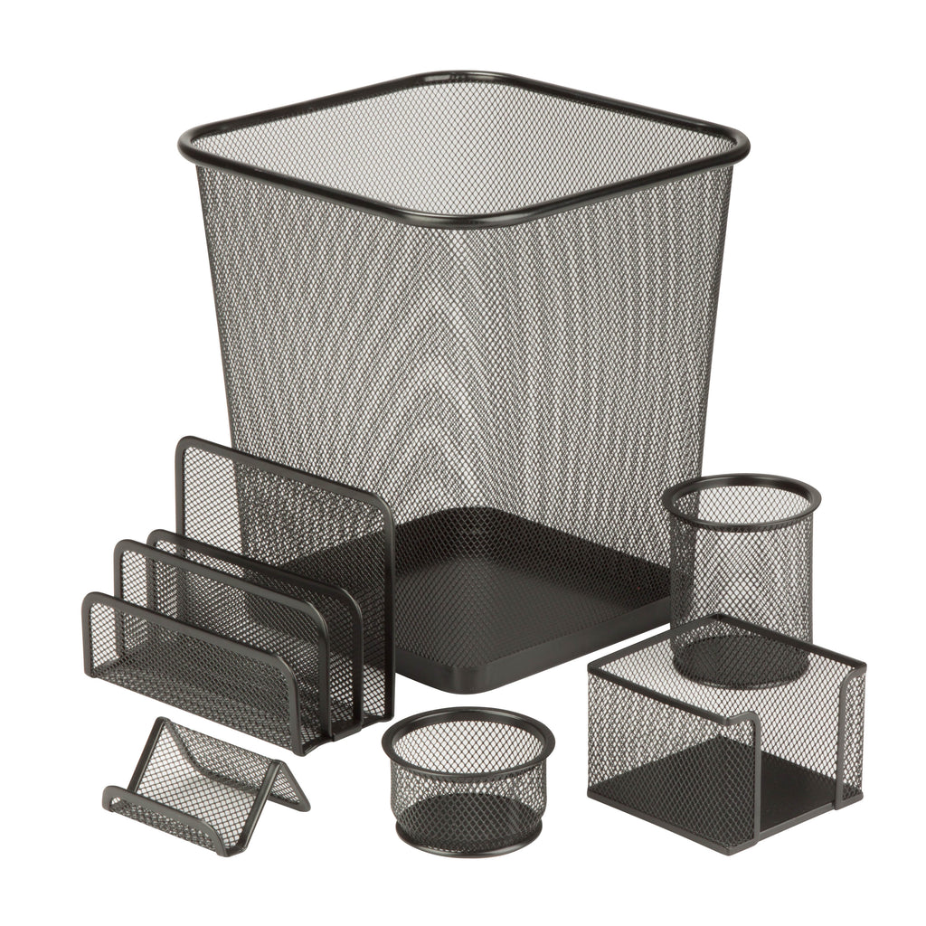 6 Piece Mesh Desk Set | Dorm Essentials – Dormify