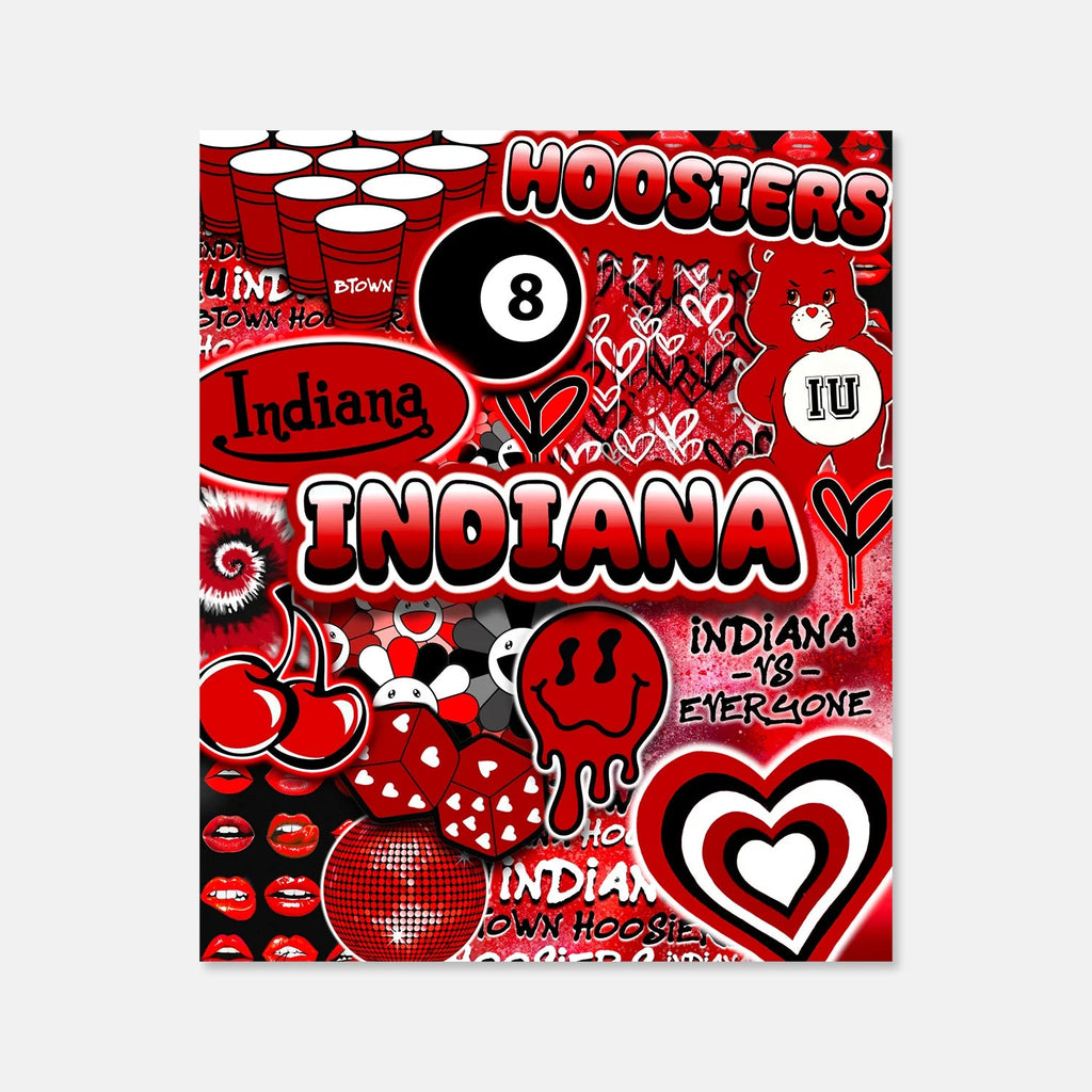Indiana Print by Creative Jawns | College Shop – Dormify