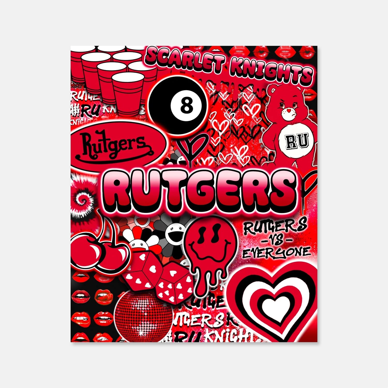 Rutgers Print by Creative Jawns | College Shop - Dormify