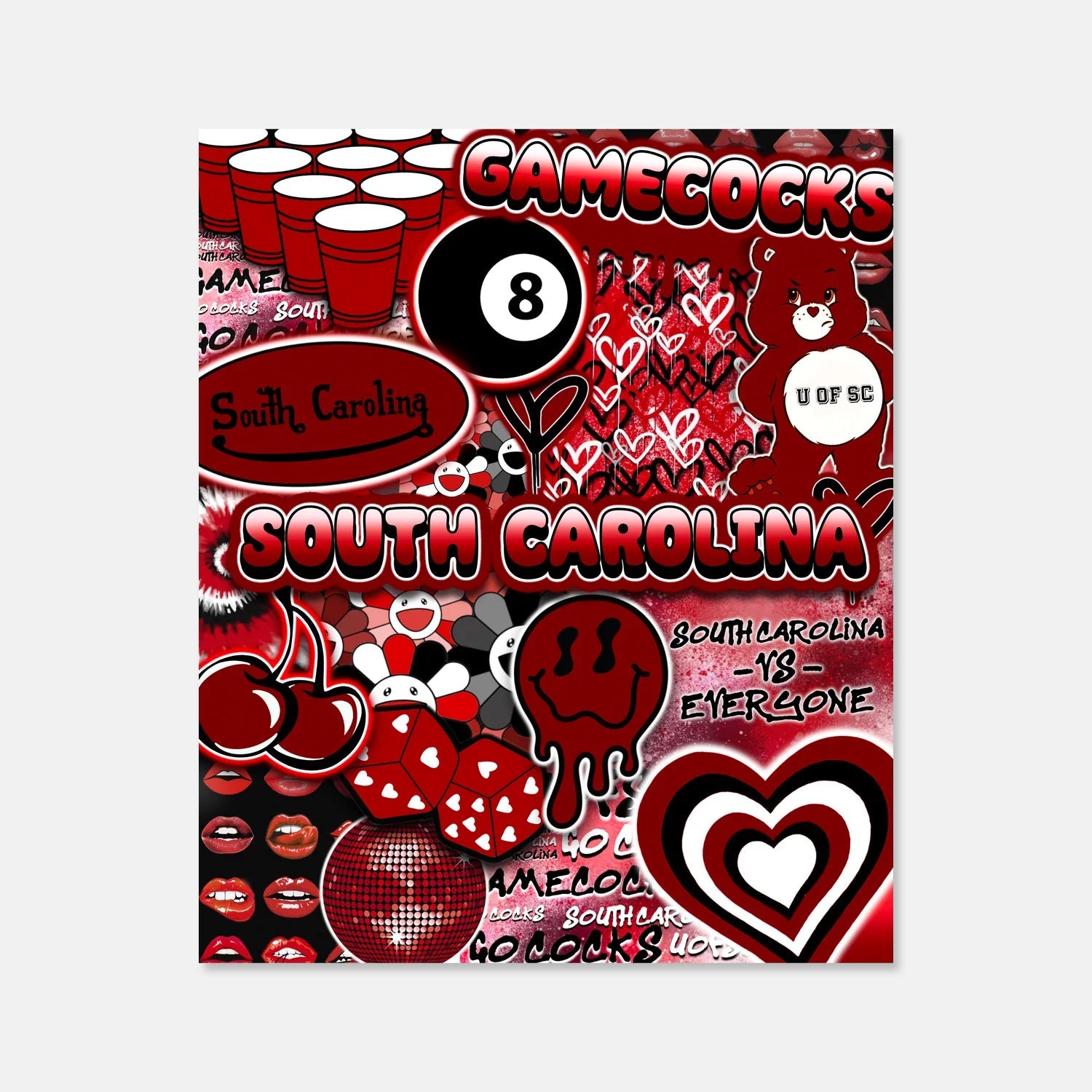 South Carolina Print by Creative Jawns | College Shop - Dormify