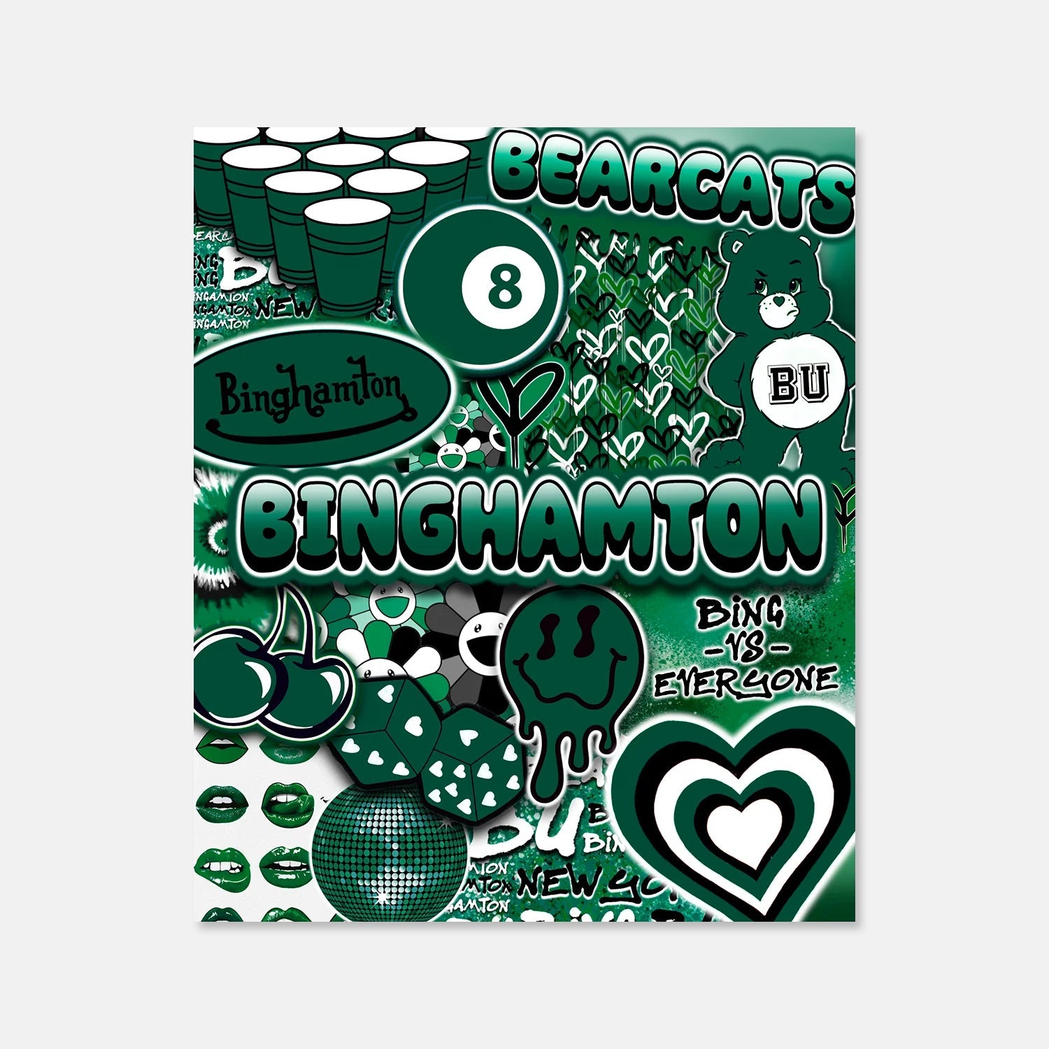 Binghamton Print by Creative Jawns | College Shop - Dormify