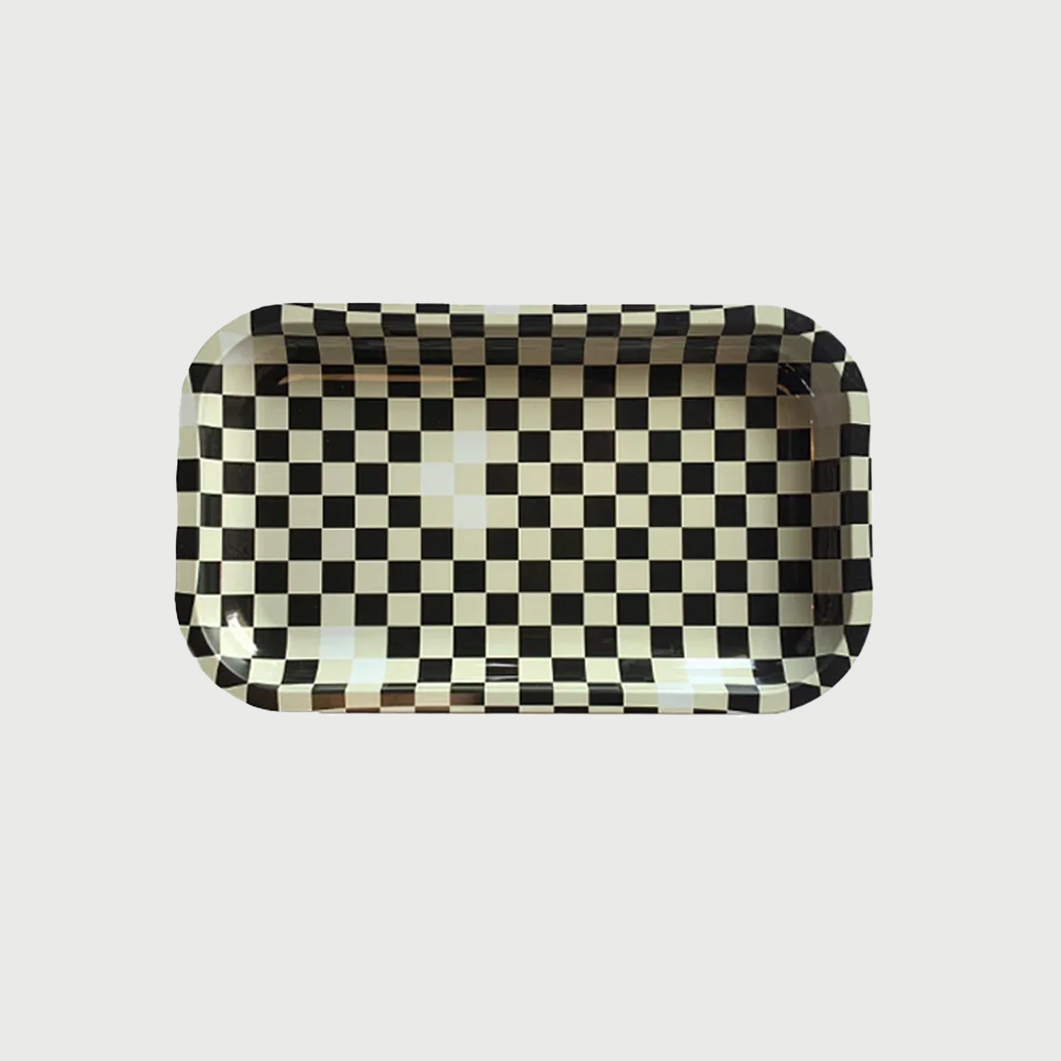 checkered tray