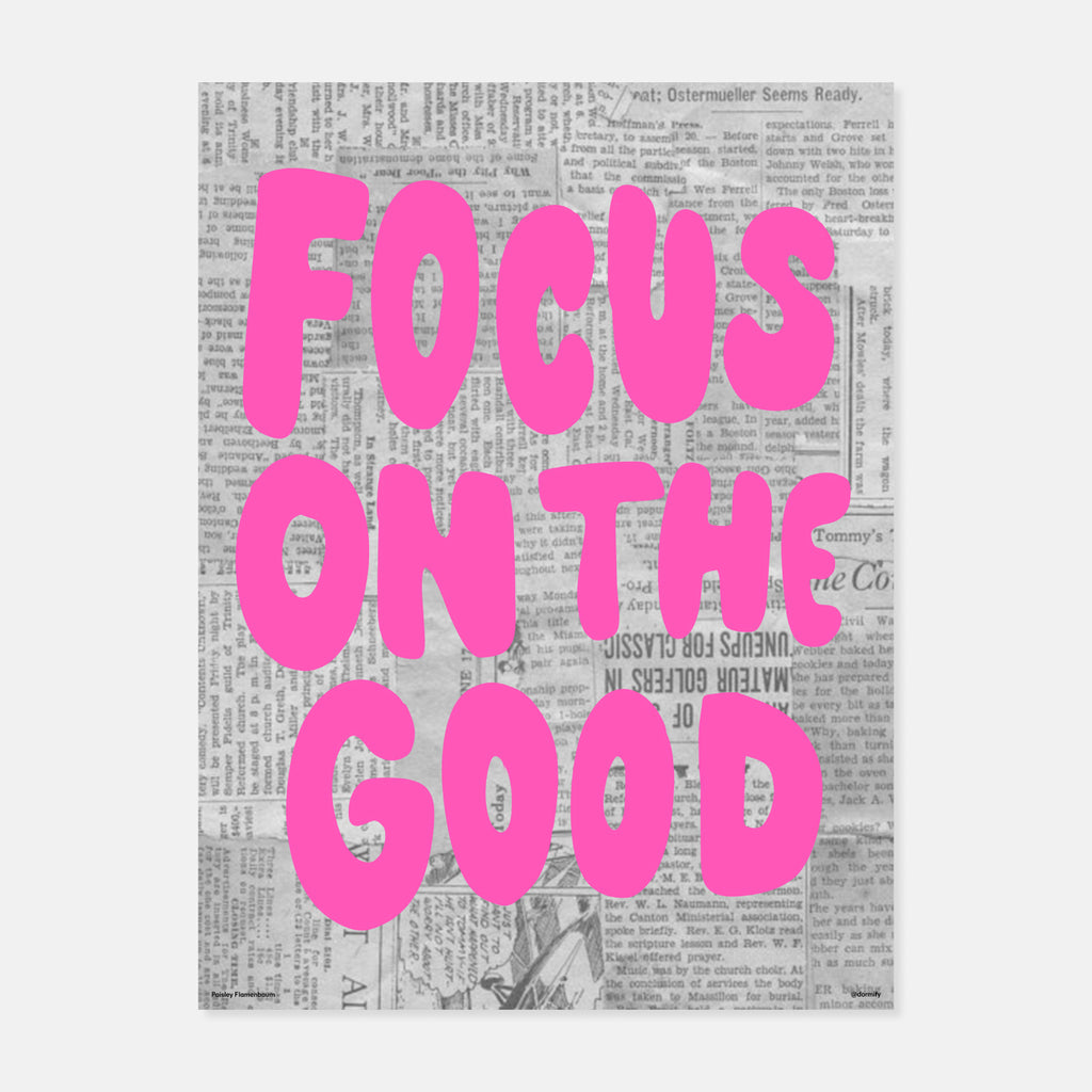 Focus on the Good Print by Paisley Flamenbaum | Dorm Essentials - Dormify