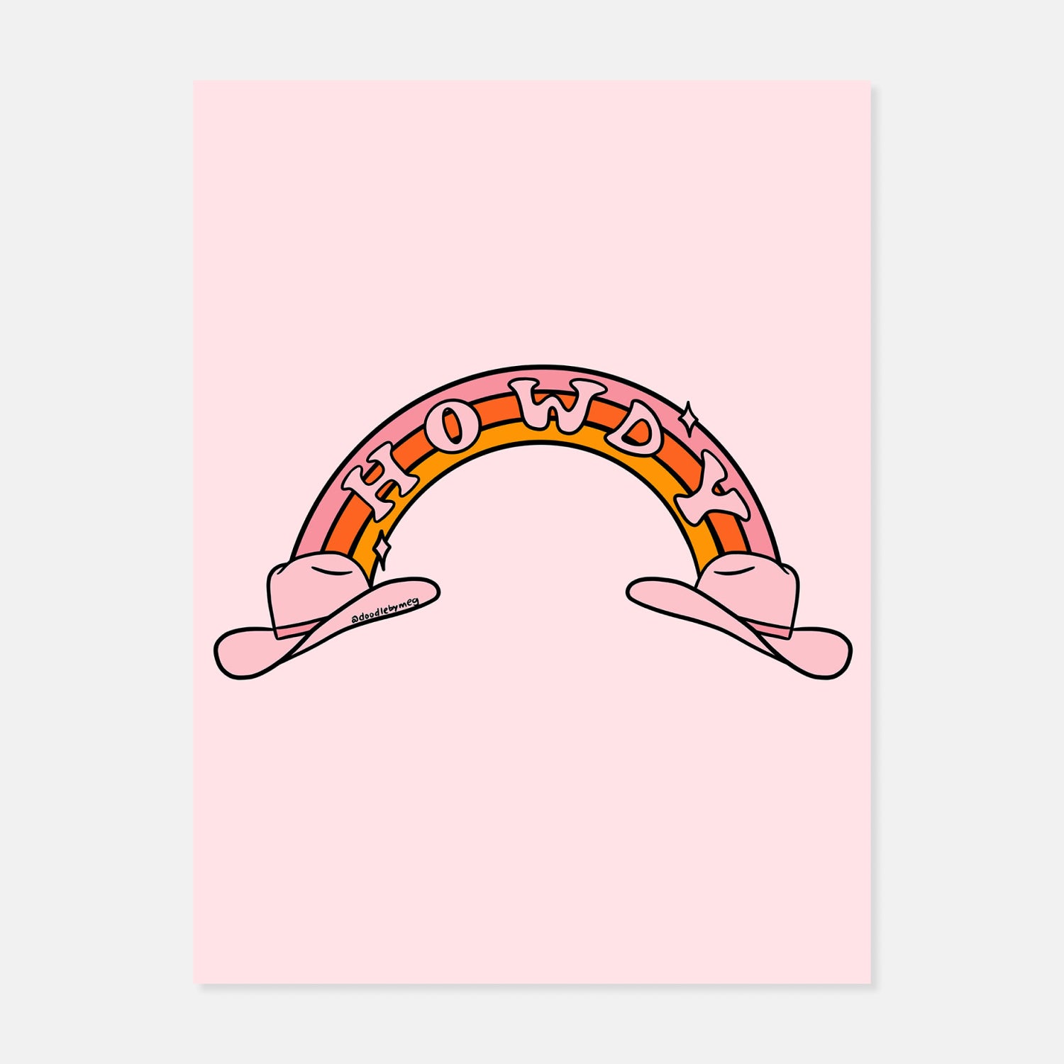 Howdy Print by Doodle by Meg | Dorm Essentials - Dormify