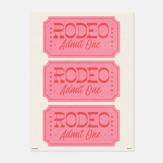 Rodeo Ticket Print by Poppy.PNG | Dorm Essentials – Dormify