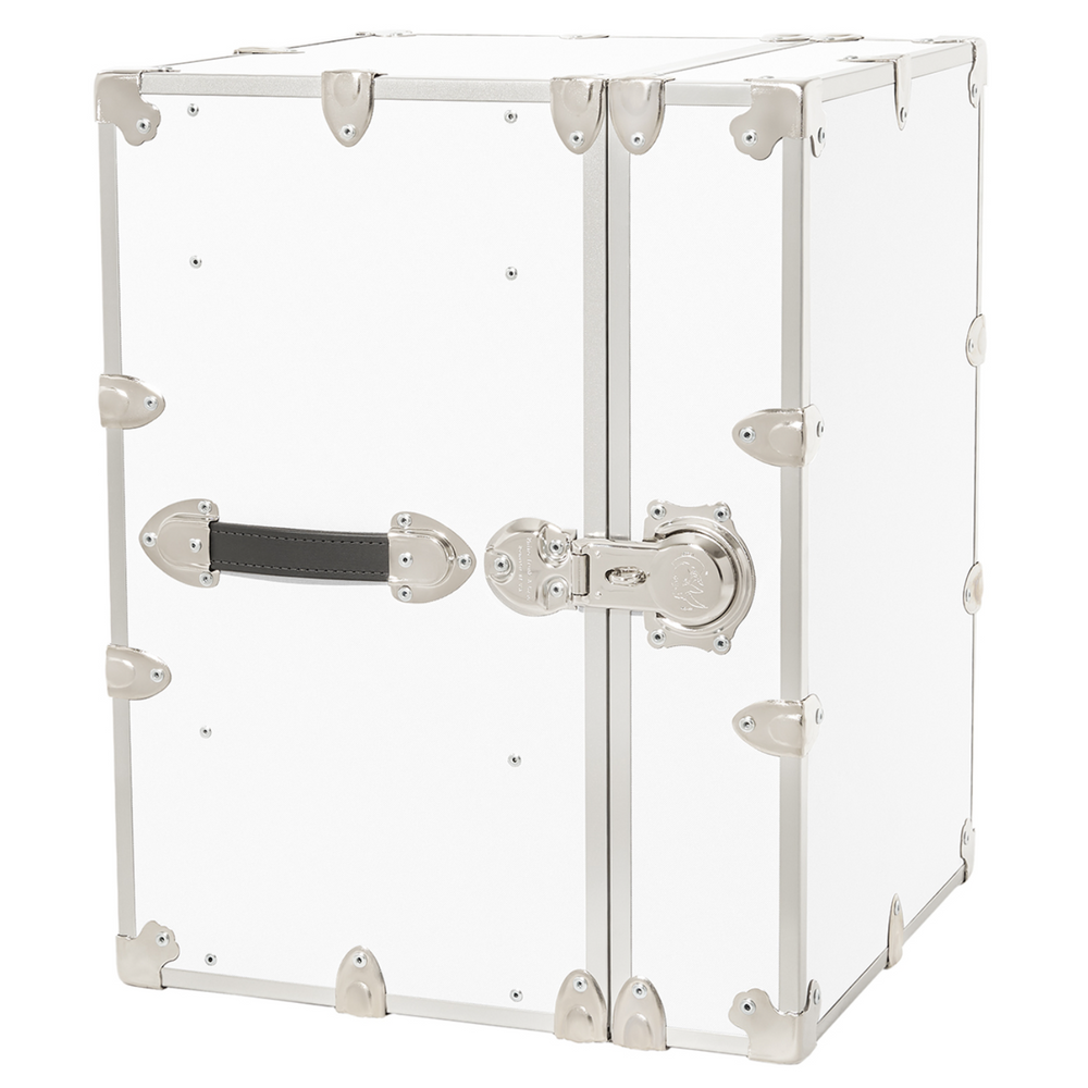 Rhino Bedside Vinyl Cube Trunk with Silver Trim | Dorm Essentials – Dormify