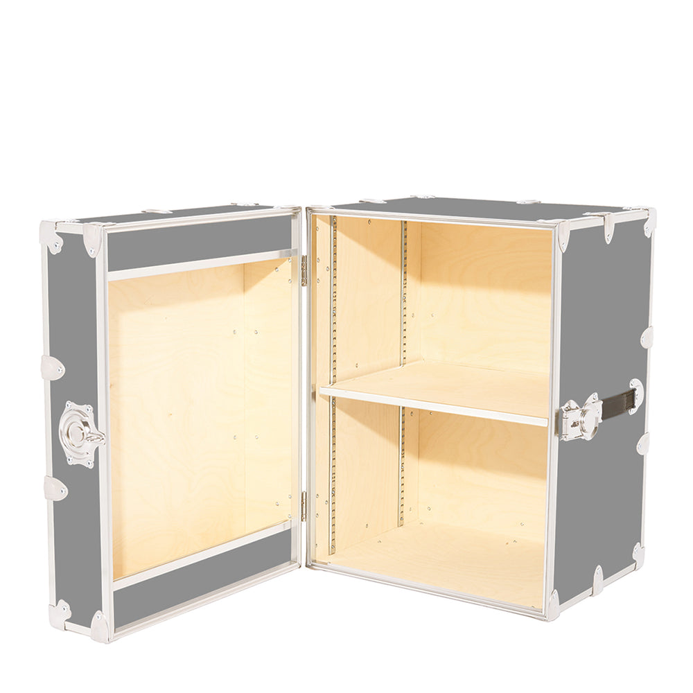 Rhino Bedside Vinyl Cube Trunk with Silver Trim | Dorm Essentials – Dormify