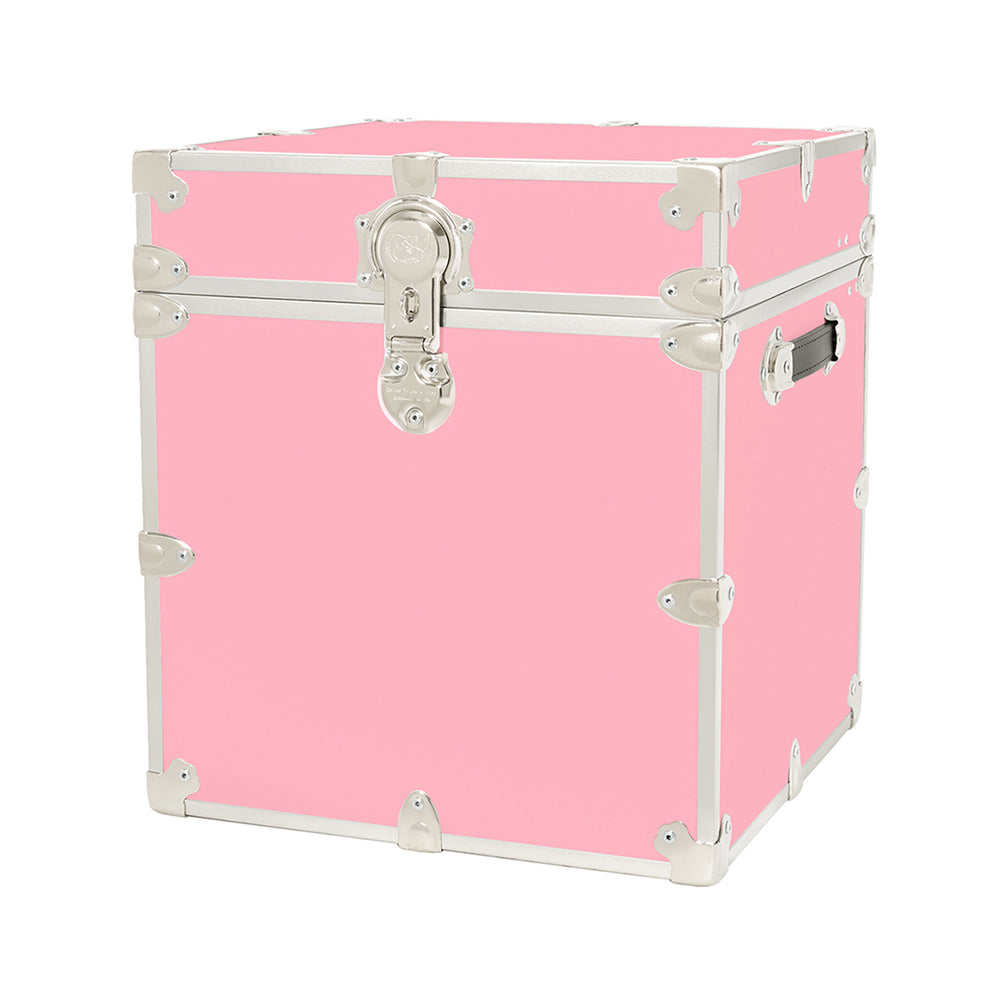 Rhino Vinyl Cube Trunk with Silver Trim | Dorm Essentials – Dormify