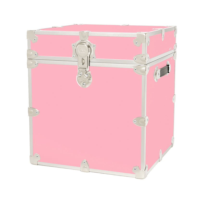 Rhino Vinyl Cube Trunk with Silver Trim | Dorm Essentials – Dormify