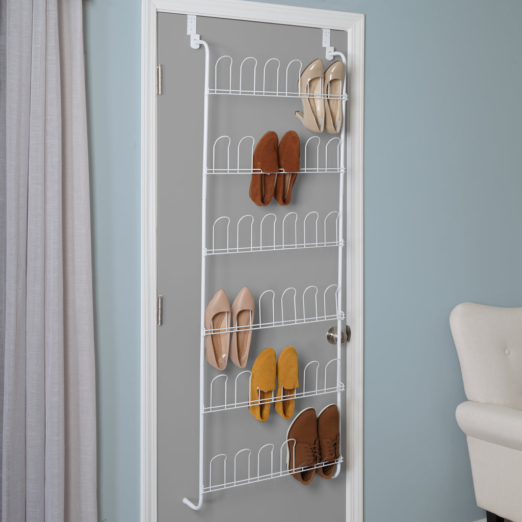 Over-the-Door Shoe Rack, 18 Pairs | Dorm Essentials – Dormify
