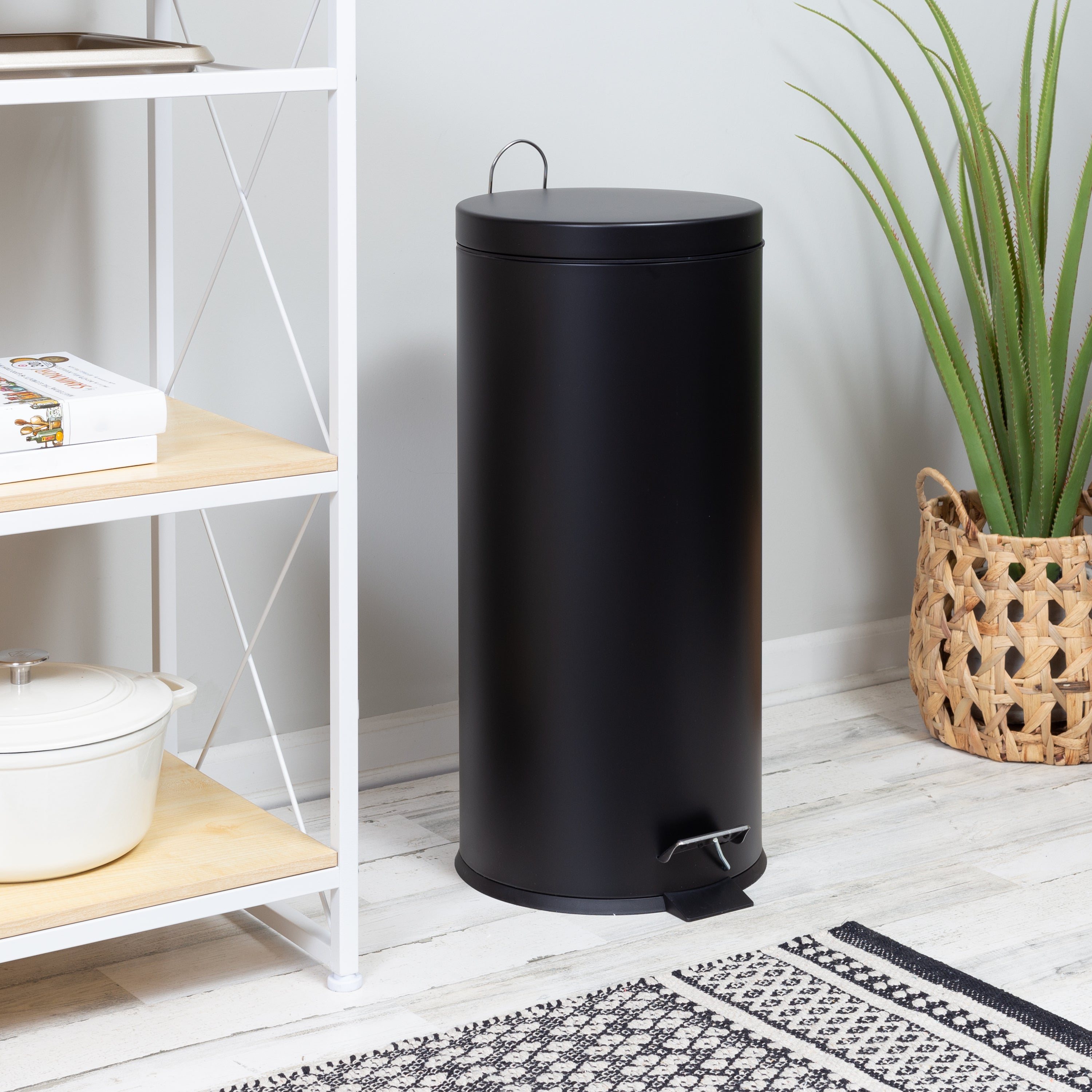 30L Round Step Trash Can | Dorm Essentials - Dormify