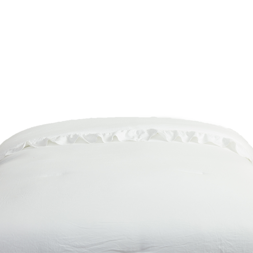Charlotte Ruffle Edge Comforter And Sham Set Dorm Essentials White
