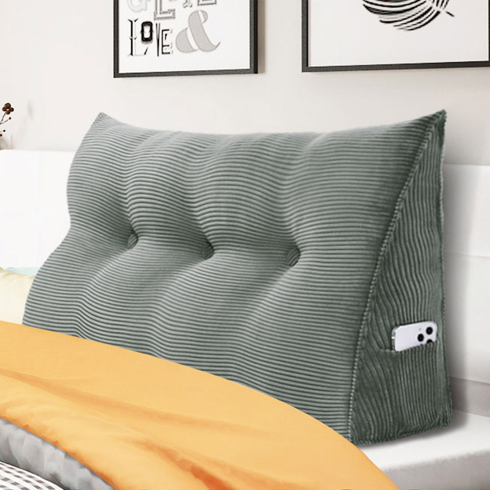 Triangular Headboard Corduroy Wedge Pillow | Dorm Essentials – Dormify