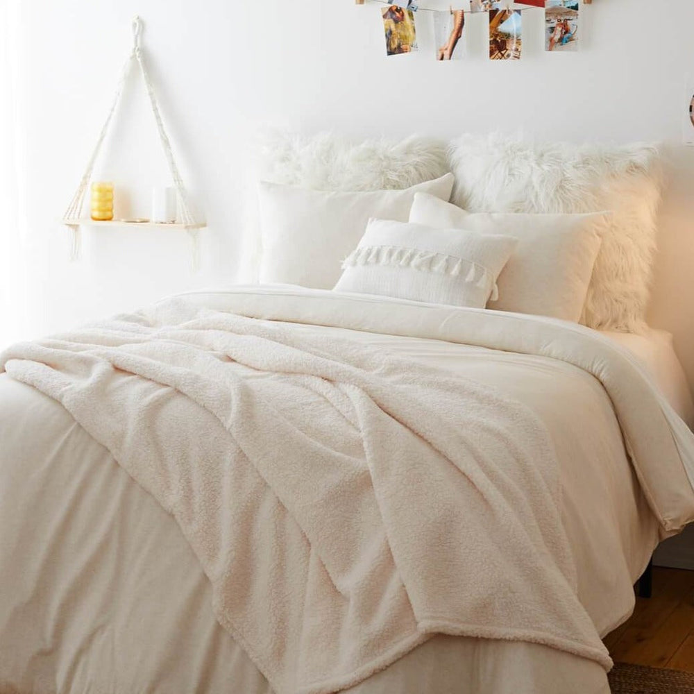 Dormify T-Shirt Jersey Comforter and Sham Set | Dorm Essentials - Navy ...