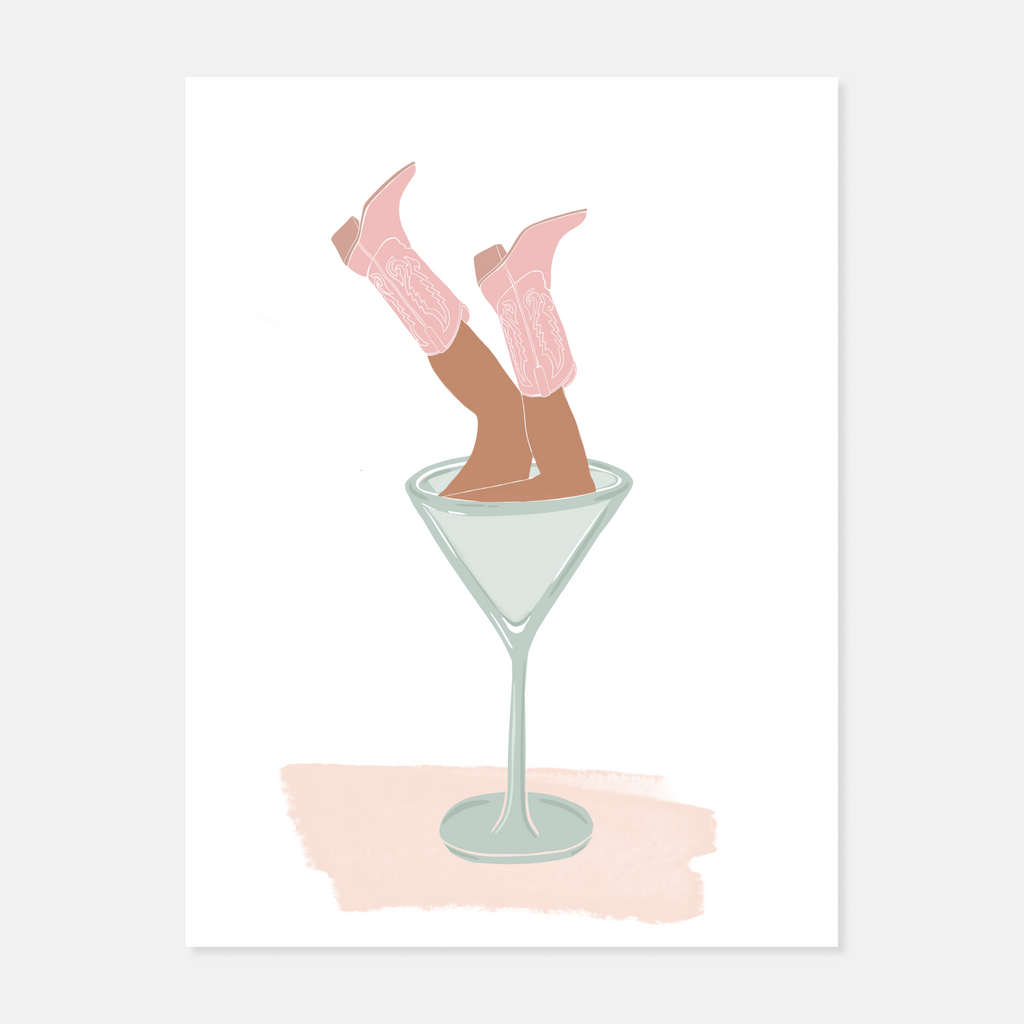 Cowgirl Cocktail Print by Honey Island Studio | Dorm Essentials – Dormify