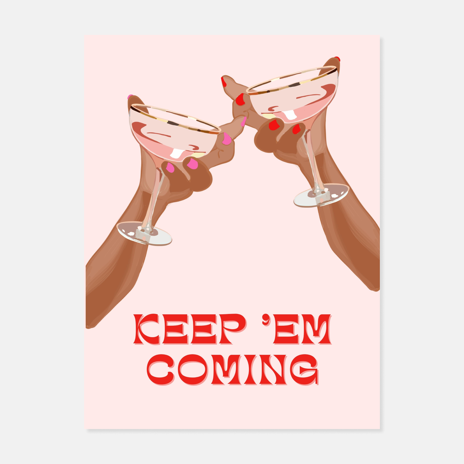 Keep 'Em Coming Print by Honey Island Studio | Dorm Essentials - Dormify