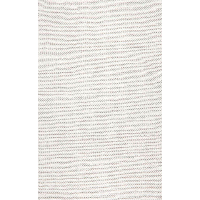 Dormify Hand Woven Chunky Cable Runner Rug | Dorm Essentials - 5' x 8 ...