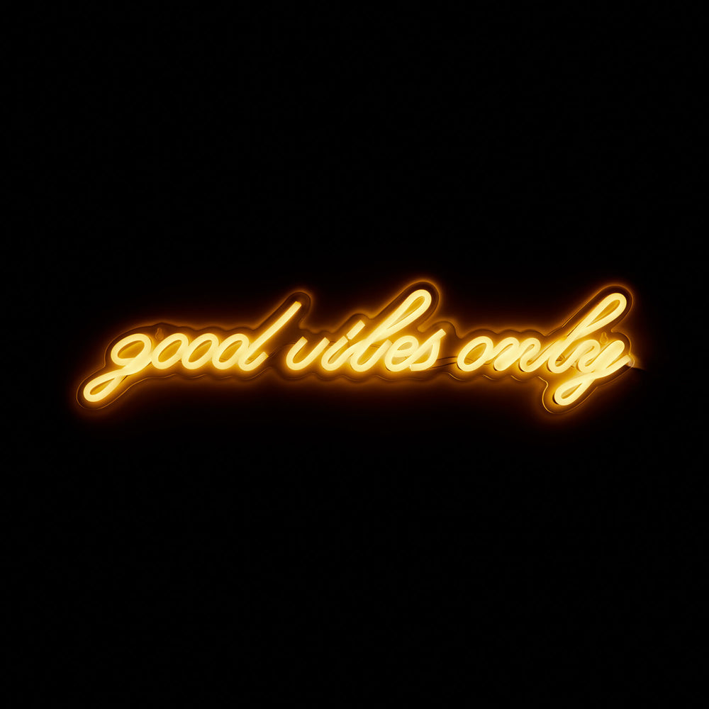 Good Vibes Only Neon Sign | Dorm Essentials - Hot Pink - Dormify