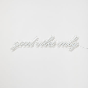 Good Vibes Only Neon Sign | Dorm Essentials - Hot Pink - Dormify