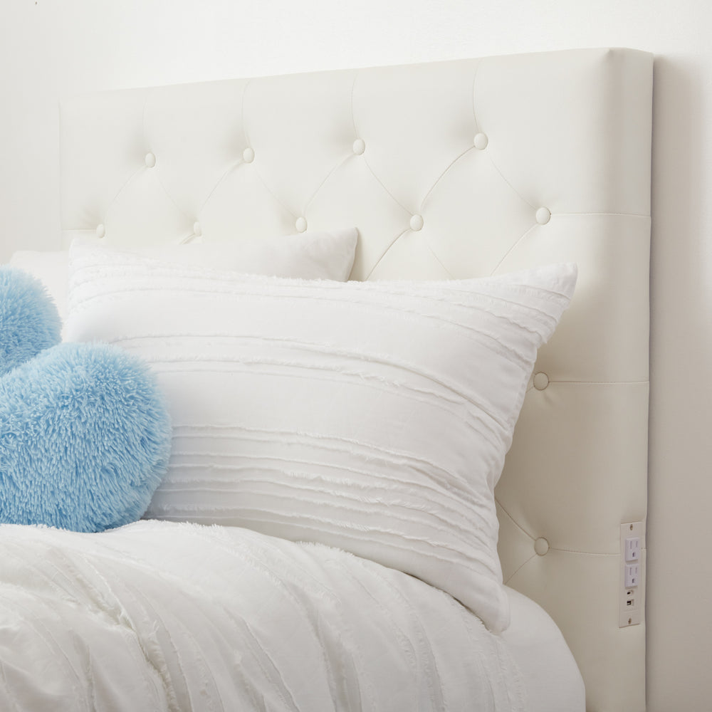 Harlow Charging Tufted Headboard | Dorm Essentials – Dormify