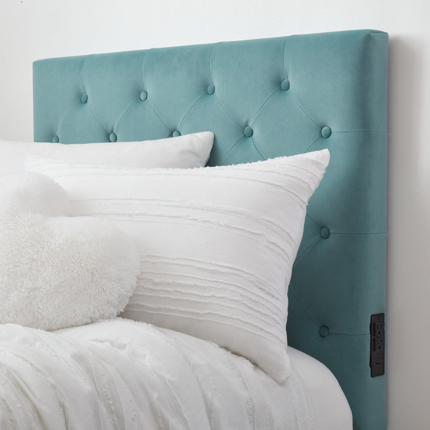 Harlow Charging Tufted Headboard | Dorm Essentials – Dormify