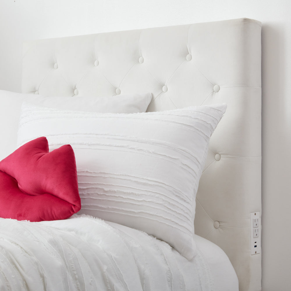 Harlow Charging Tufted Headboard | Dorm Essentials – Dormify