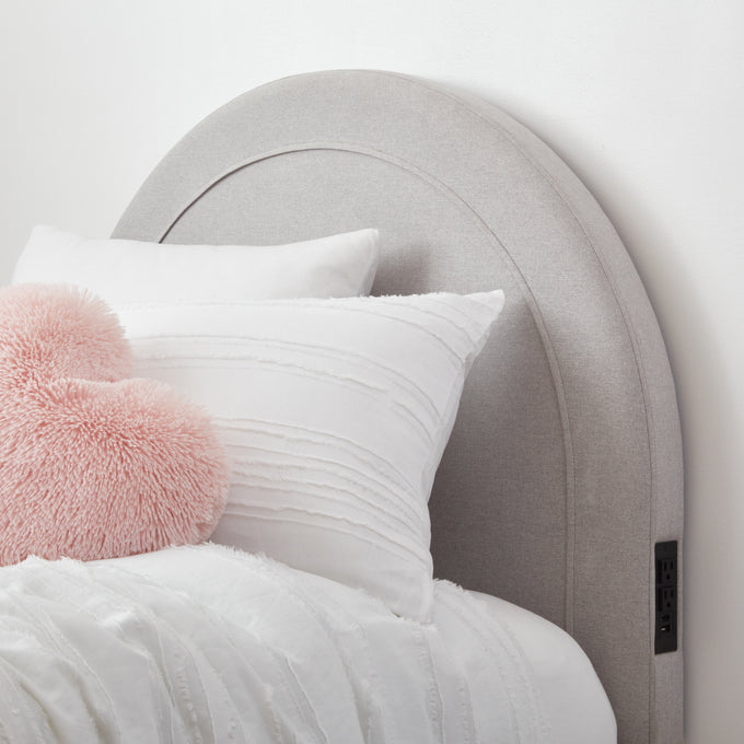 Riley Charging Round Headboard | Dorm Essentials – Dormify