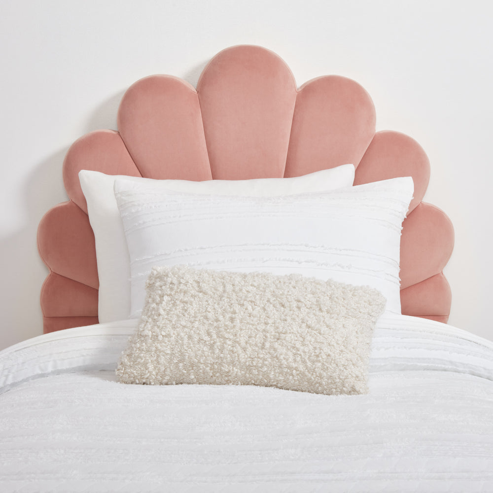 Ella Charging Shell Headboard | Dorm Essentials - Dormify