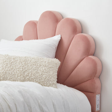 Ella Charging Shell Headboard | Dorm Essentials – Dormify