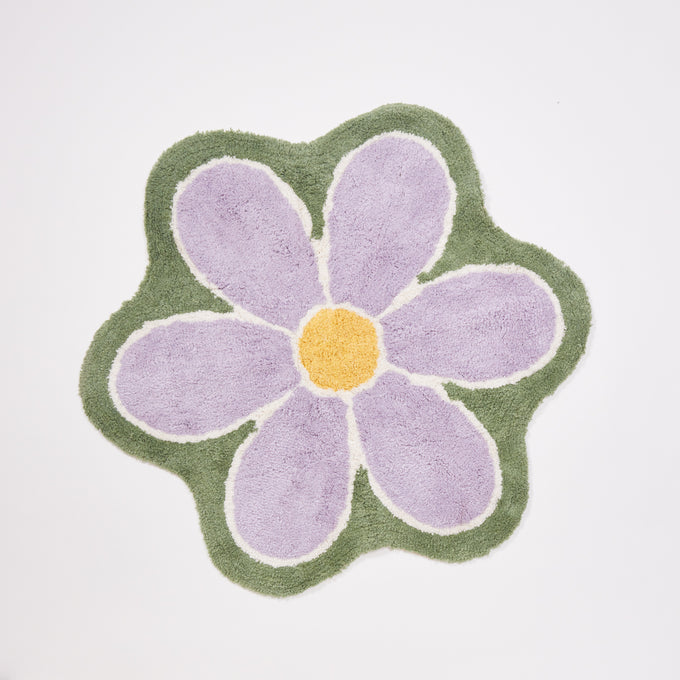 Flower Shaped Accent Rug | Dorm Essentials - Multi - Dormify